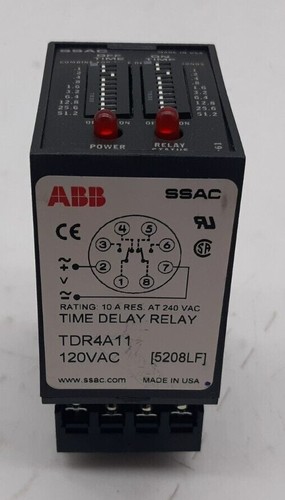 ABB SSAC TDR4A11 Time Delay Relay W/Socket | eBay