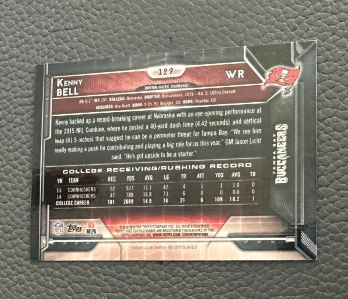 2015 Topps Chrome #129 Kenny Bell RC - Bucs | eBay