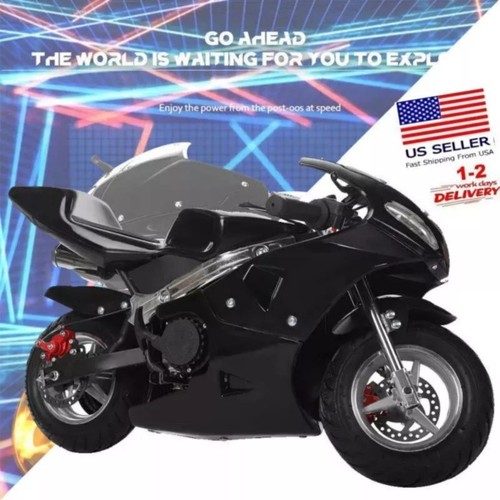 Mini Pocket Rocket Bikes | 49cc 2-Stroke Gas Engine | Ride-On Scooter ...