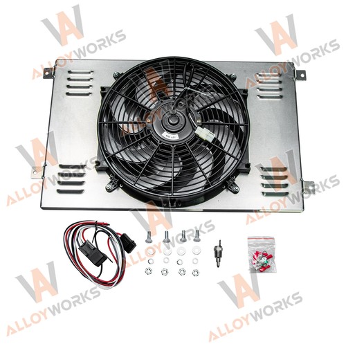 Radiator Shroud+Thermo Fan+relay Fit 80-90 Toyota Landcruiser FJ62 FJ60 ...