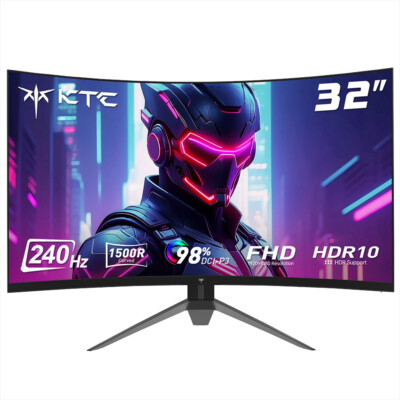 KTC H32S17F 32'' Curved Gaming-Monitor, 1920 x 1080 HVA-Panel, 240 Hz ...