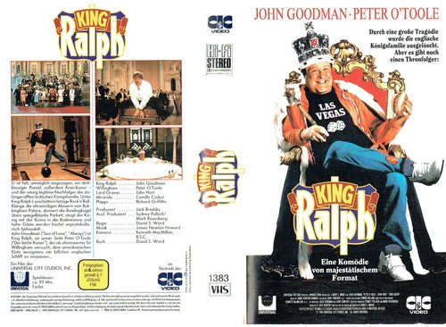 (VHS) King Ralph - John Goodman, Peter O'Toole, John Hurt, Camille ...