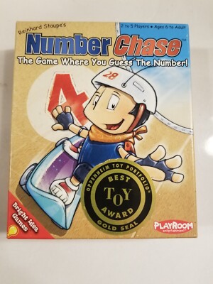 NUMBER CHASE THE GAME WHERE YOU GUESS THE NUMBER LOGIC REASON KIDS CARD ...