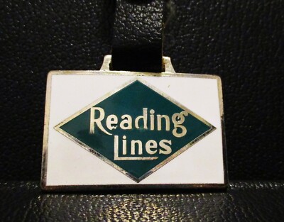 Reading Lines RAILROAD Trademark Logo Pocket Watch Fob RR Railway Train ...