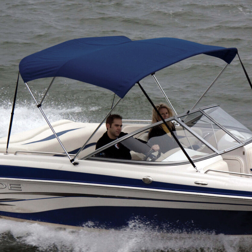 Shademate 80147 Royal Blue Bimini Top Skin & Boot 3Bow,Poly 5'L,32"H,61 ...
