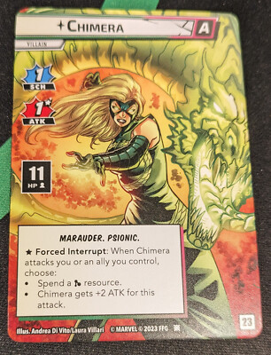 MARVEL CHAMPIONS NEXT EVOLUTION PROMO CHIMERA EXTENDED ART VILLAIN | eBay