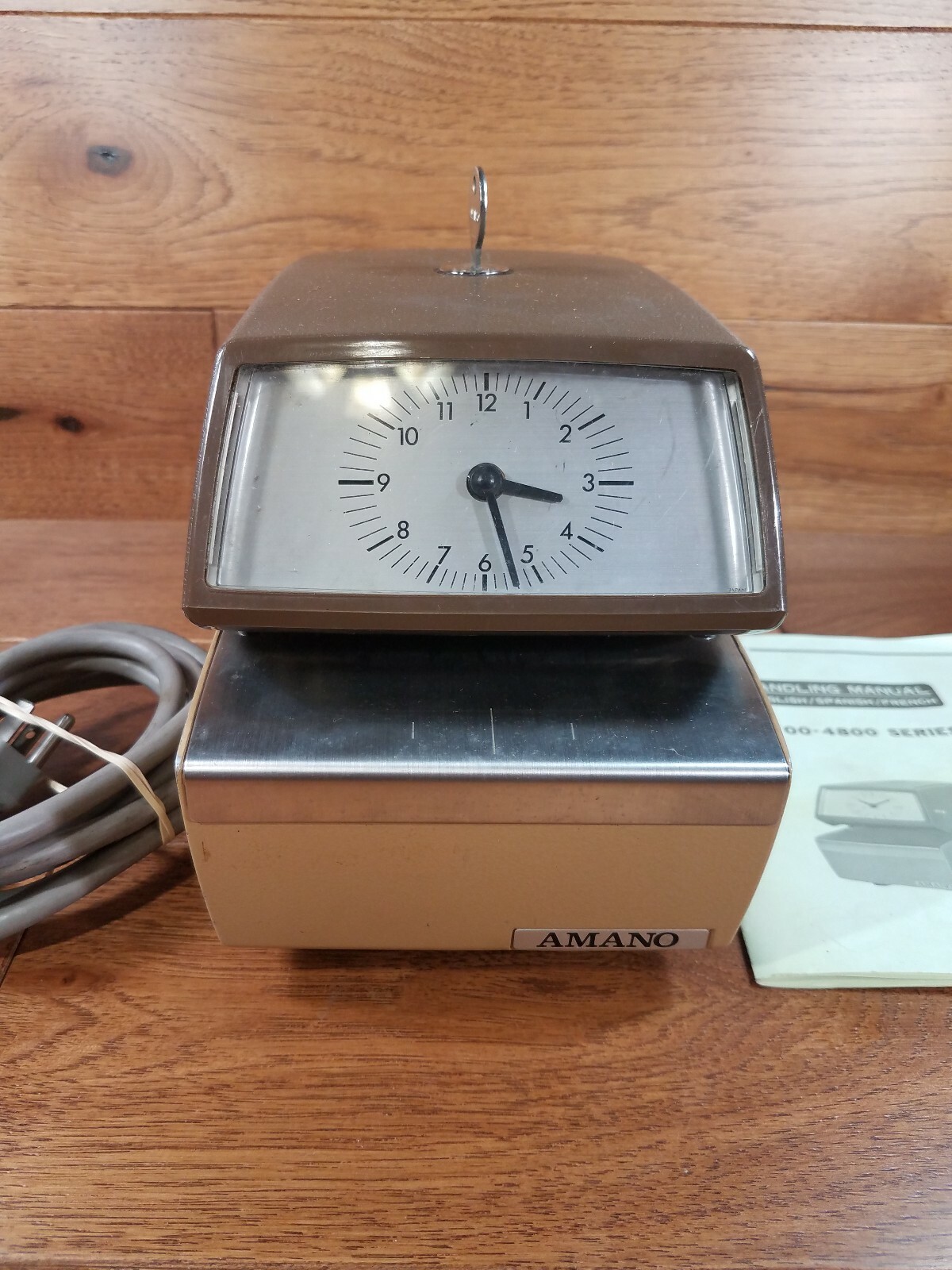Vintage Amano Automatic Time & Date Stamp Card Punch Stamp Machine ...