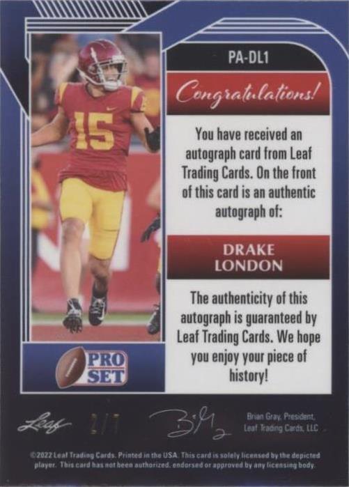 2022 Leaf Pro Set Metal Drake London #PA-DL1 for sale | eBay