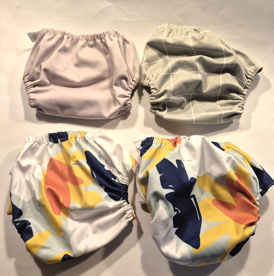 Lot Of 4 Esembly Cloth Outer Diaper Size 1 Upcycled TPU Polyester | eBay UK