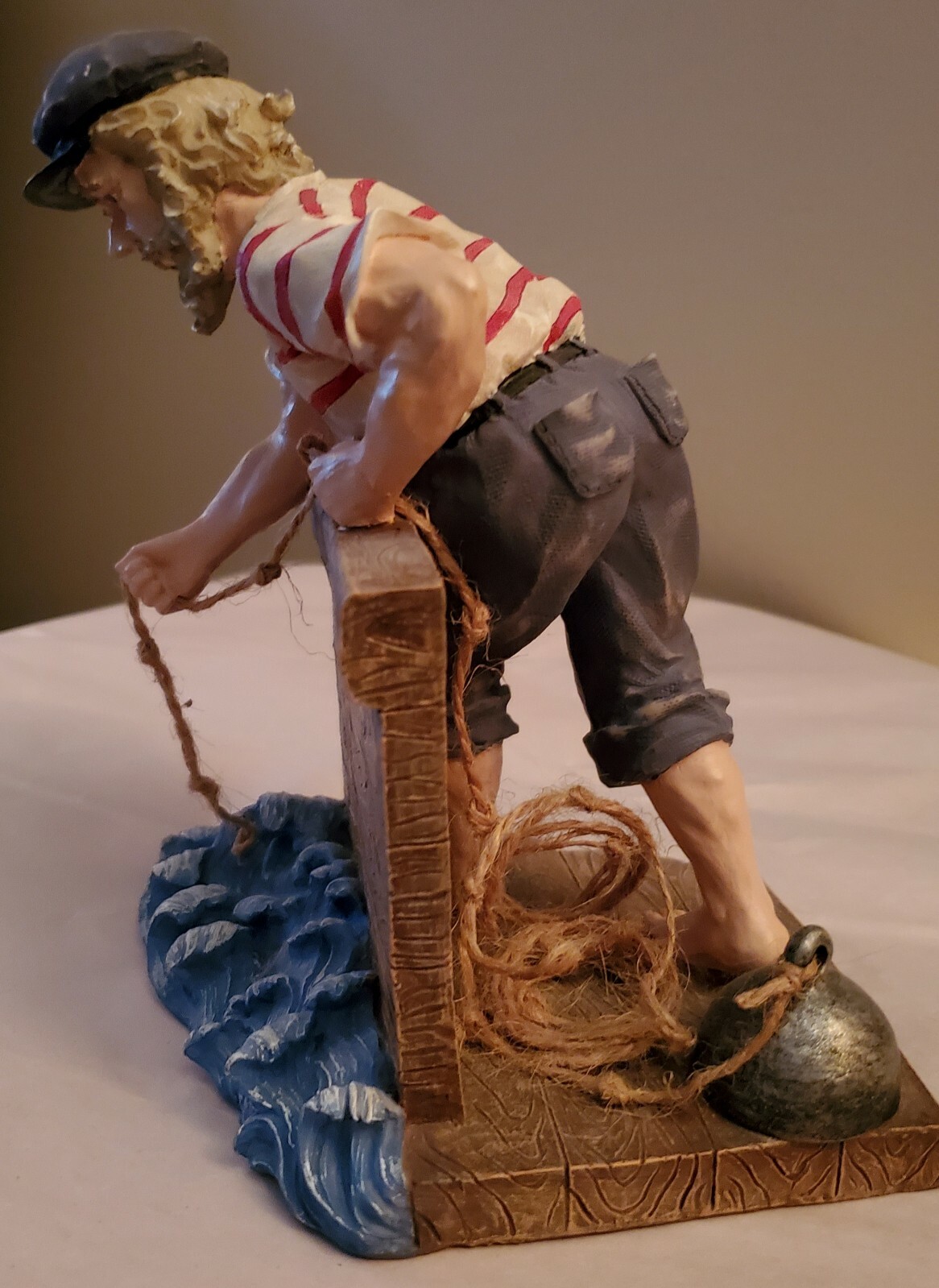 Old SALTS COLLECTION 2000 Man mooring a buoy 5x6 | eBay