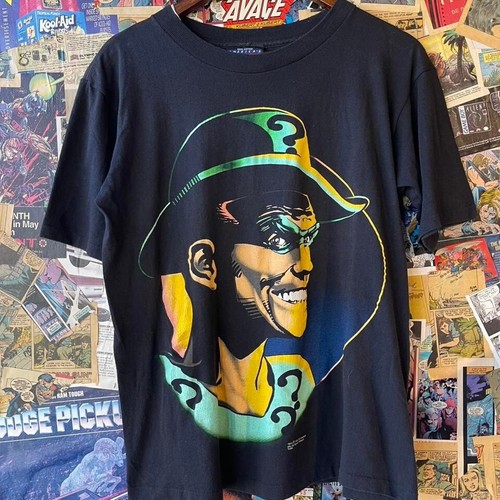 Vintage Single Stitch Batman Riddler Big Face T Shirt fits Medium | eBay