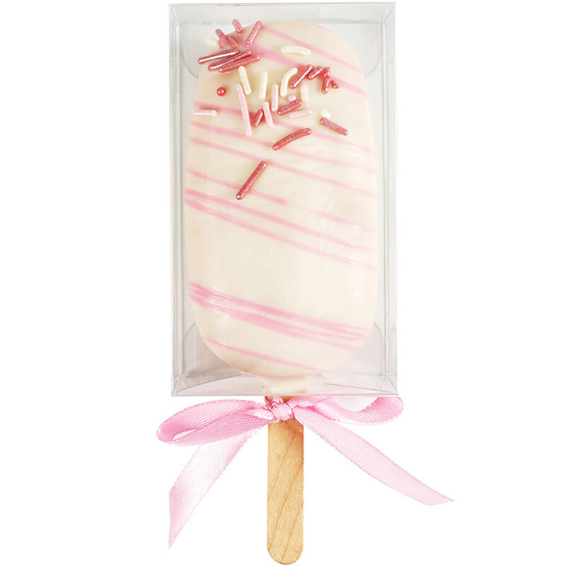 10pcs Transparent Cakesicle Boxes Gift Plastic Box Ice Cream Shaped ...