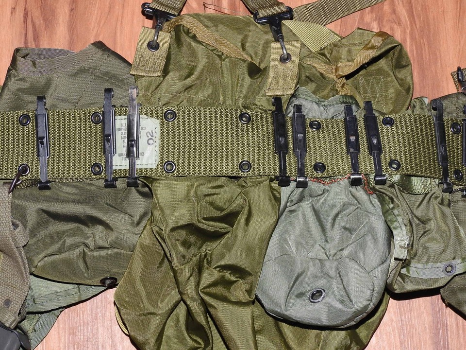 RARE USGI LC-1 & LC-2 ALICE FULL LOADOUT RIG w/ SUSPENDERS BELT ...