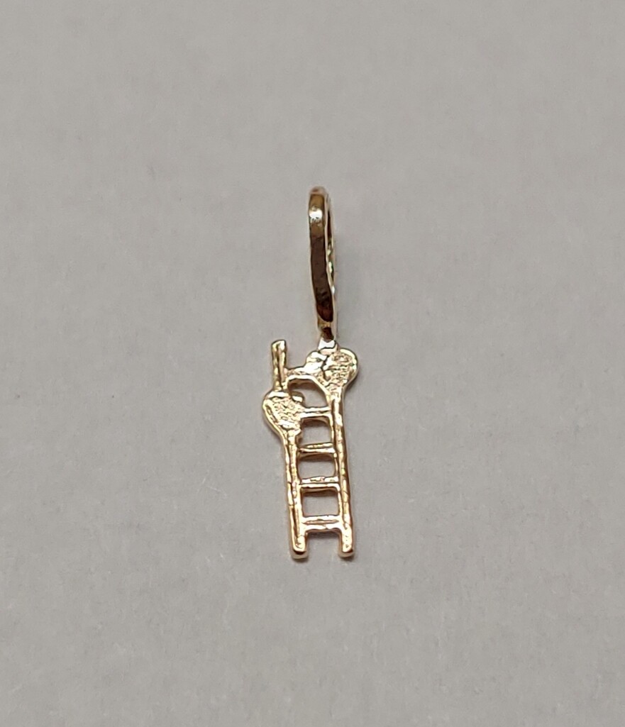 New 14k Yellow Gold Ladder Charm Pendant | eBay