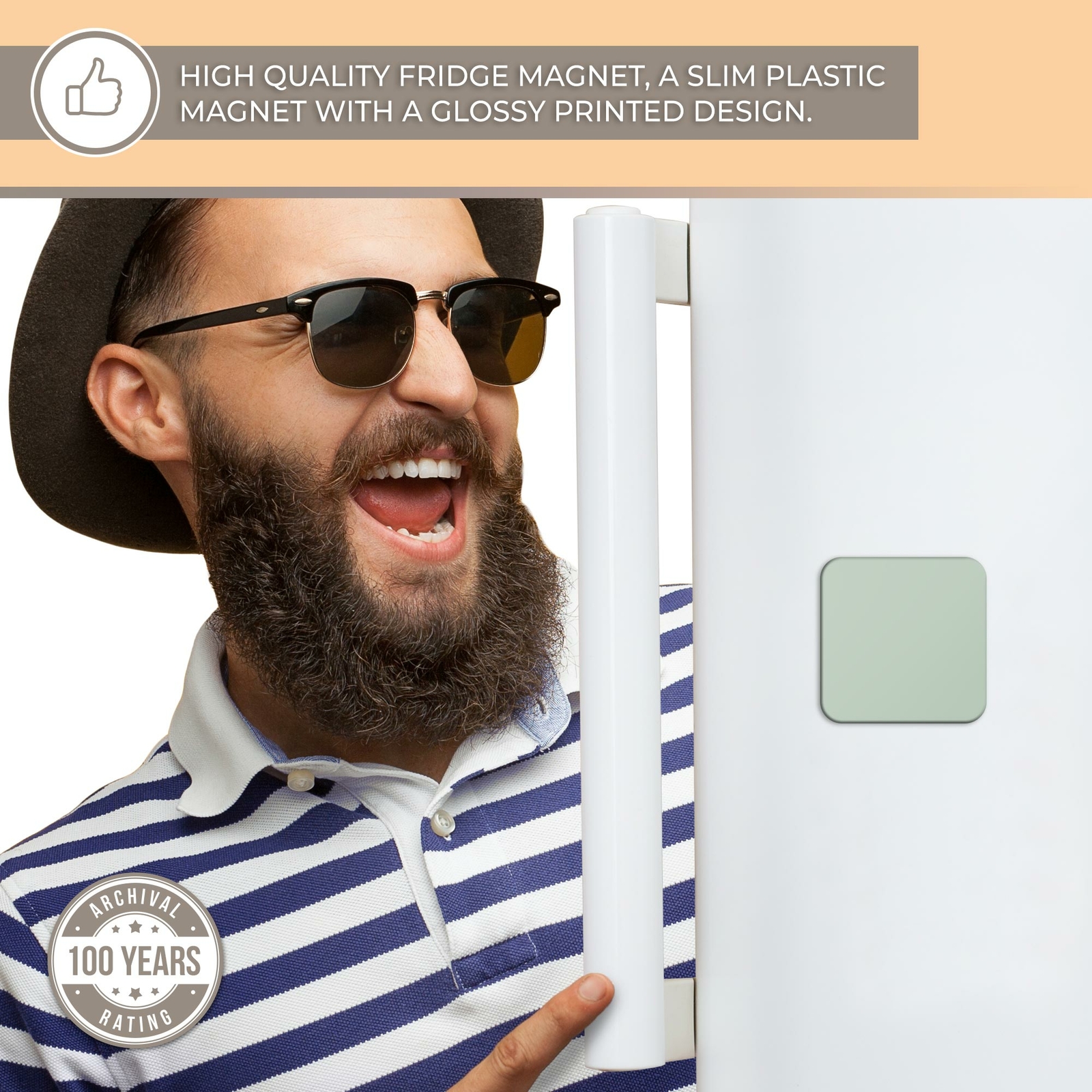 Awesome Fridge Magnet - Faded Green Colour Block #44991 | eBay