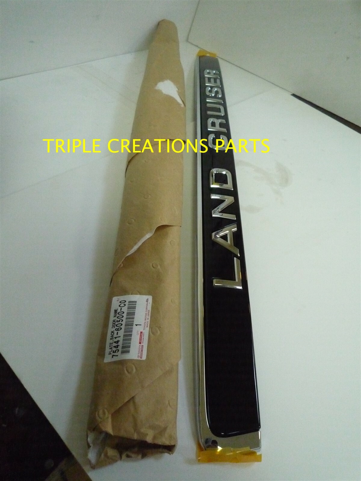 75441-60500-C0 Genuine Toyota Plate Back Door Name No.3 7544160500C0 ...