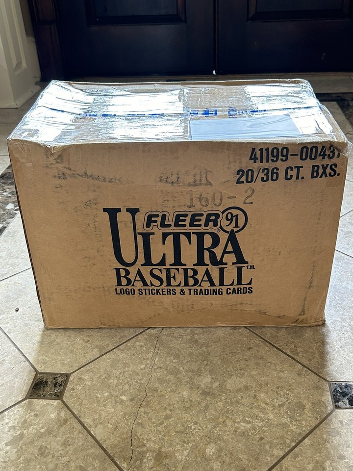1991 Fleer Ultra Baseball Factory Sealed Case 20 Wax Box 36 Packs | eBay