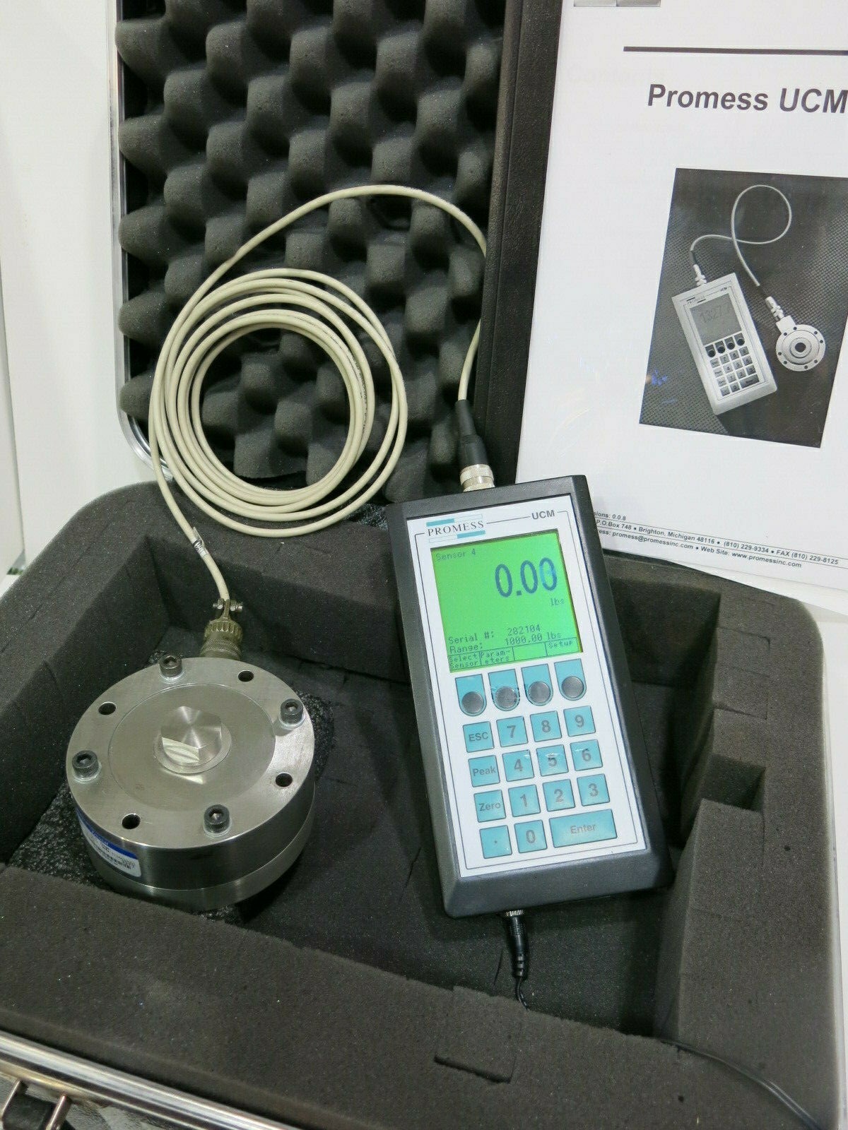 PROMESS UCM CONTROLLER | TRANSDUCER TECHNIQUES SWP-1K LOAD CELL | eBay
