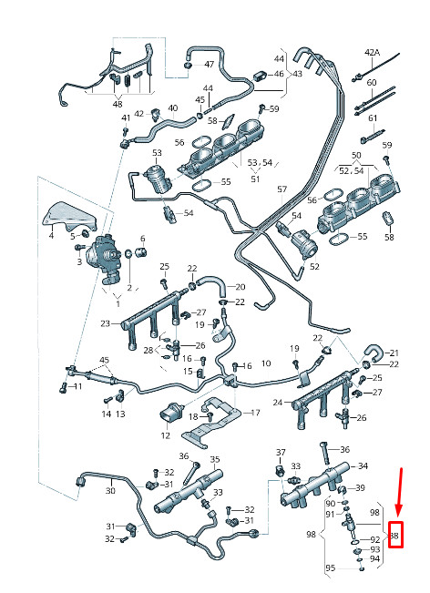NEW AUDI Q7 4M FUEL INJECTOR 06C906036J ORIGINAL | eBay