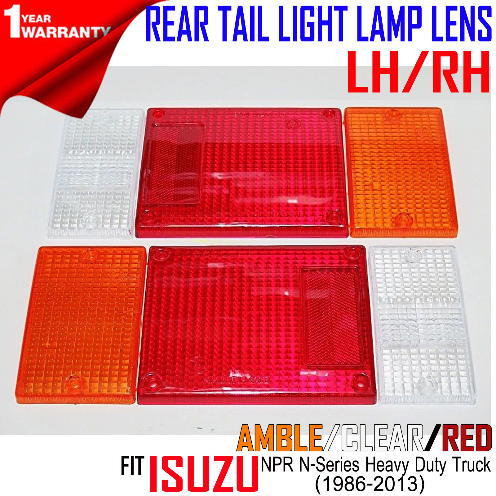 REAR TAIL LIGHT UNIVERSAL LAMP LENS FOR ISUZU ISUZU ELF NPR NKR NHR NLR ...