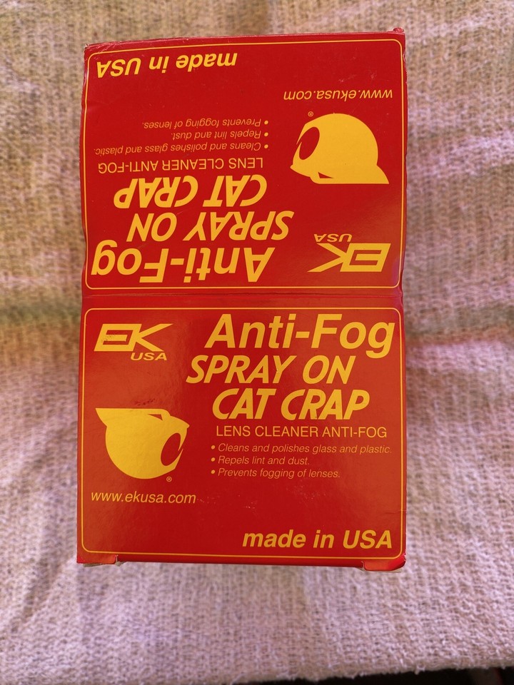 CAT CRAP Anti-Fog Lens Cleaner Spray 1oz 15/PK Display | Made in USA ...