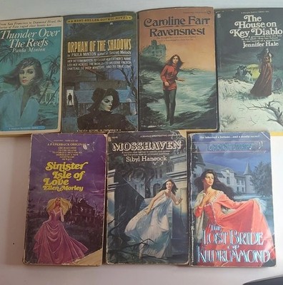Lot of 7 Vintage Gothic Romance Suspense Paperbacks Mary Stewart ...