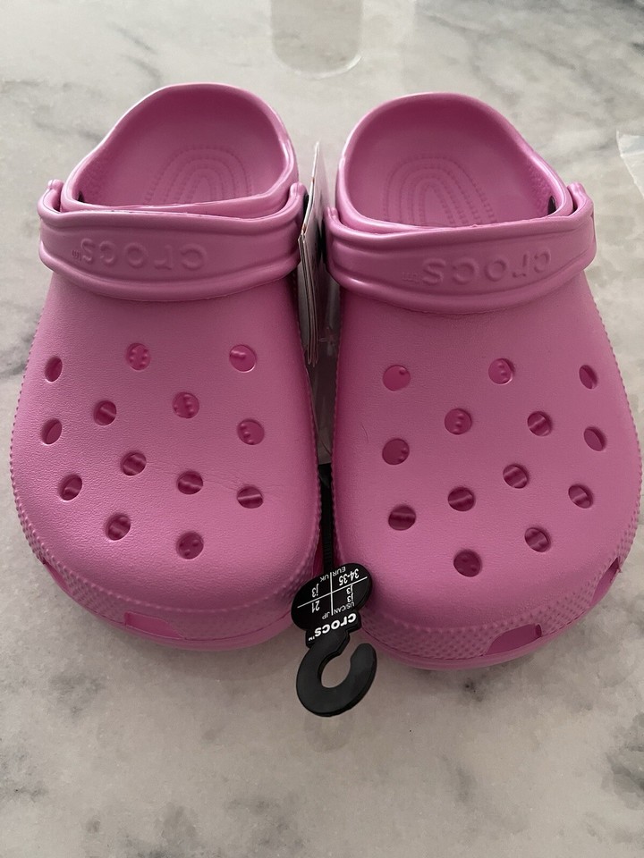 Crocs Classic Clog K Taffy Pink Rose Taffy Kids US Size J3 EUR Size 34 ...