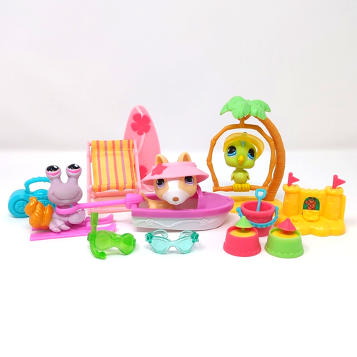 Littlest Pet Shop LPS TROPICAL TREASURES Set (2008) | #858, 859, 860 ...