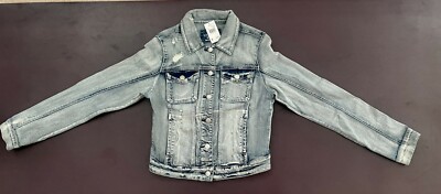 Vanity Cropped Distressed Denim Jacket Size Medium - BNWT | eBay