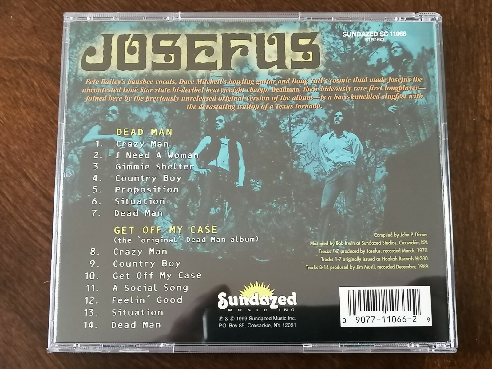 Dead Man/Get Off My Case by Josefus (CD, Sep-1999, Sundazed) for sale ...