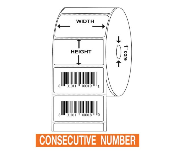1 Roll 1300 Labels 2x1 Direct Thermal Zebra WHITE GX420t LP2824 ZP450 1 Roll 1300 Labels 2x1 Direct Thermal Zebra WHITE GX420t LP2824 ZP450