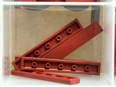 LEGO Parts - Dark Red Tile 1 x 6 - No 6636 - QTY 5 | eBay