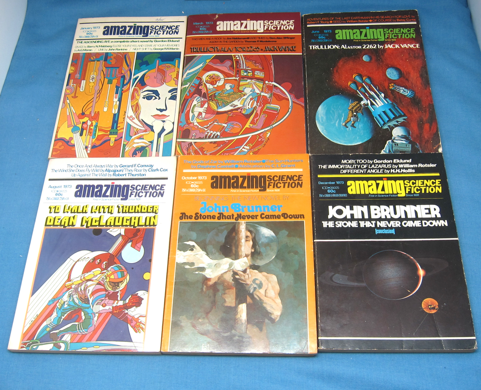 24 Vintage 1970-1976 Amazing Science Fiction Magazine Lot Fan Zines | eBay