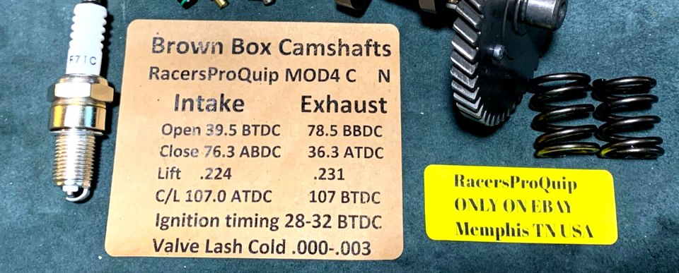 Predator 224 Hi-Rev F1 Titanium BrownBoxCams Performance Kit Free ShIp ...