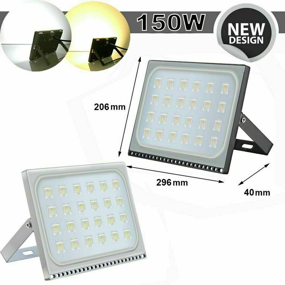10W-500W Watt Led Flood Light Outdoor Security Garden Yard Spotlight ...