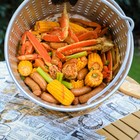 Creole Feast 100 QT Seafood Boiling Kit Outdoor Crawfish Fish Boiler ...