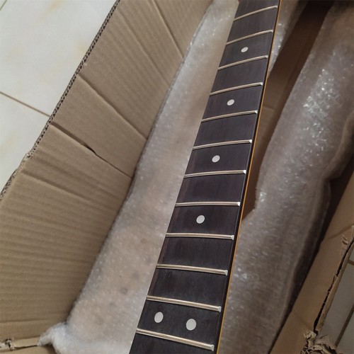 Yellow 21 Fret Electric Guitar Neck part Maple For DIY Replace | eBay