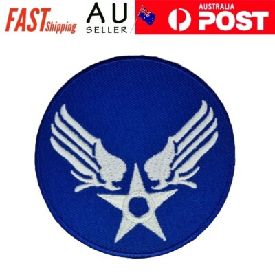 Blue US Air Force Military Costume Iron on Patch USAF American 7.5×7.5× ...