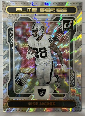 Josh Jacobs Elite Series - 2023 Donruss Football Raiders ES-1 | eBay