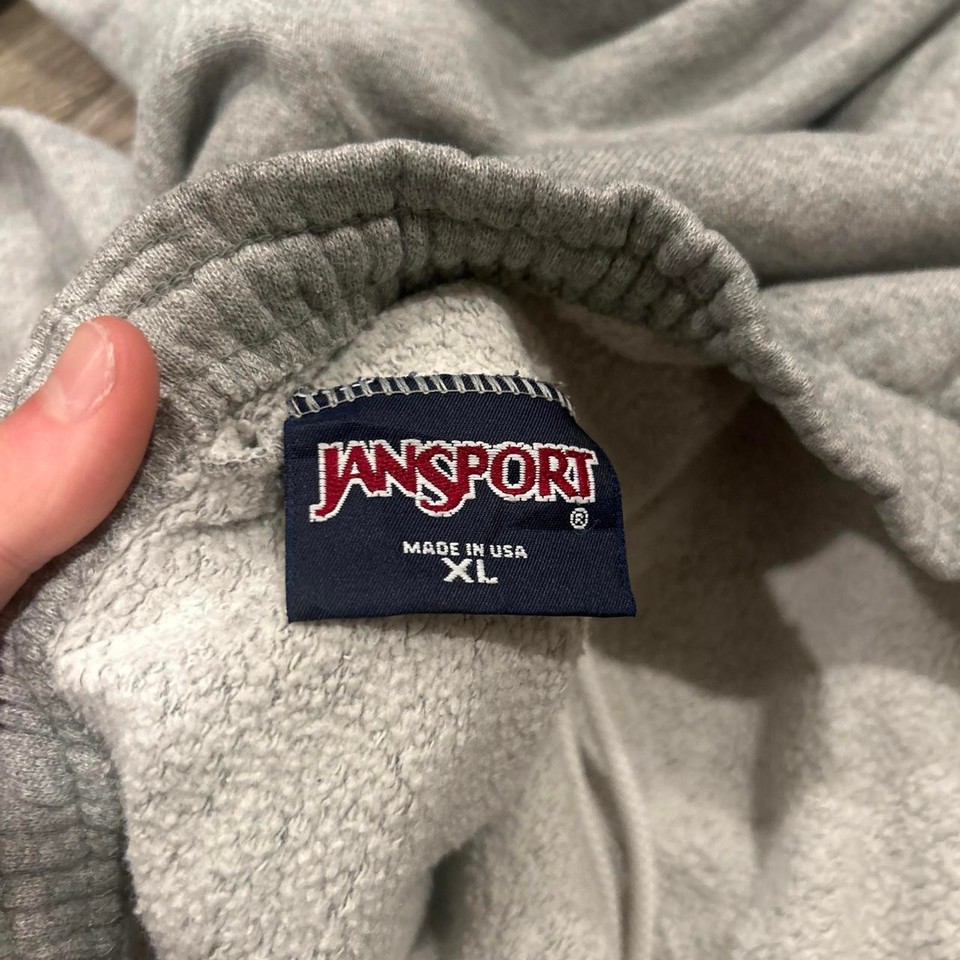 Vintage y2k grey jansport embroidered GMU baggy sweatpants | eBay