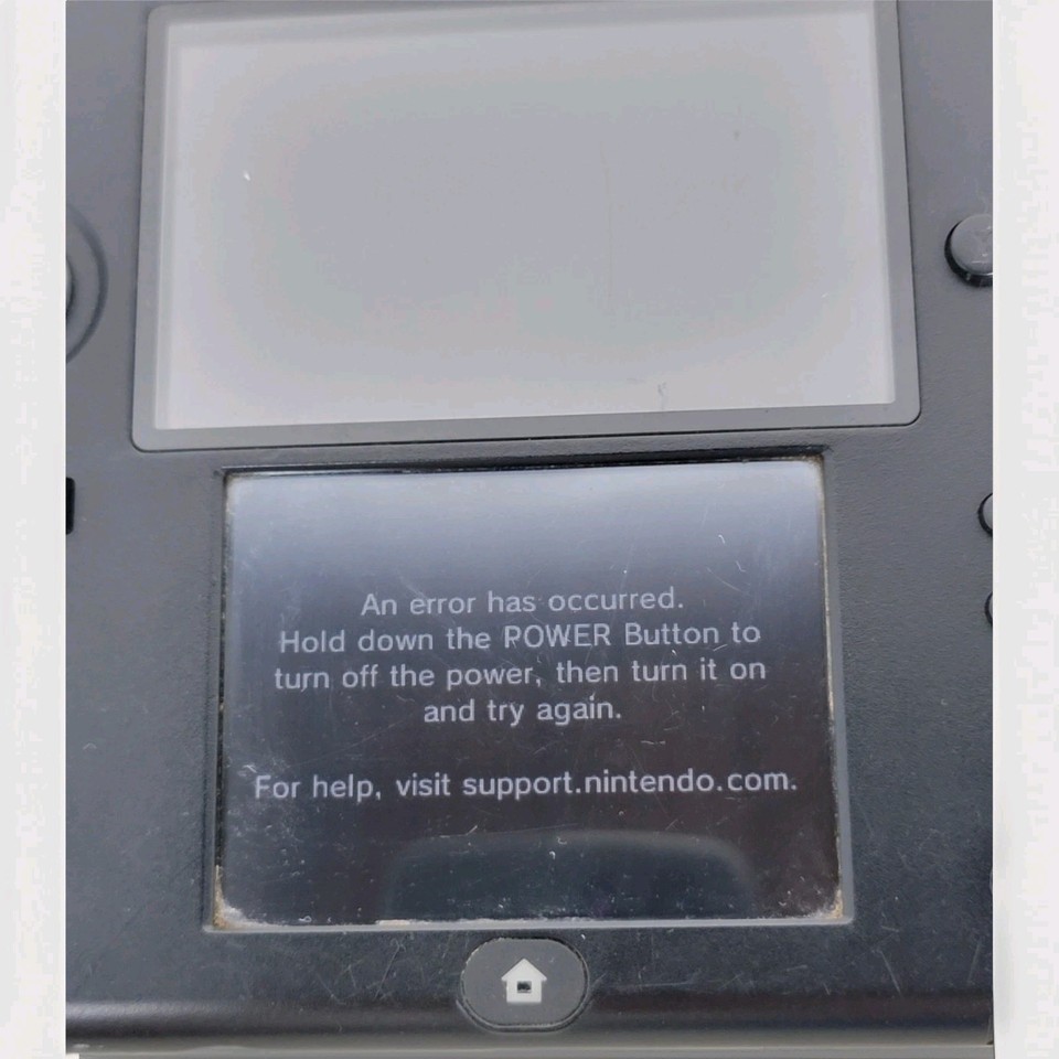 Nintendo 2DS Electric Blue Handheld Console As Is For Parts Error ...