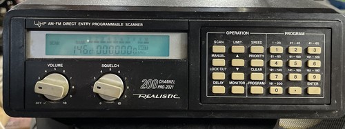 Realistic Pro-2021 Direct Entry Programmable Scanner | eBay