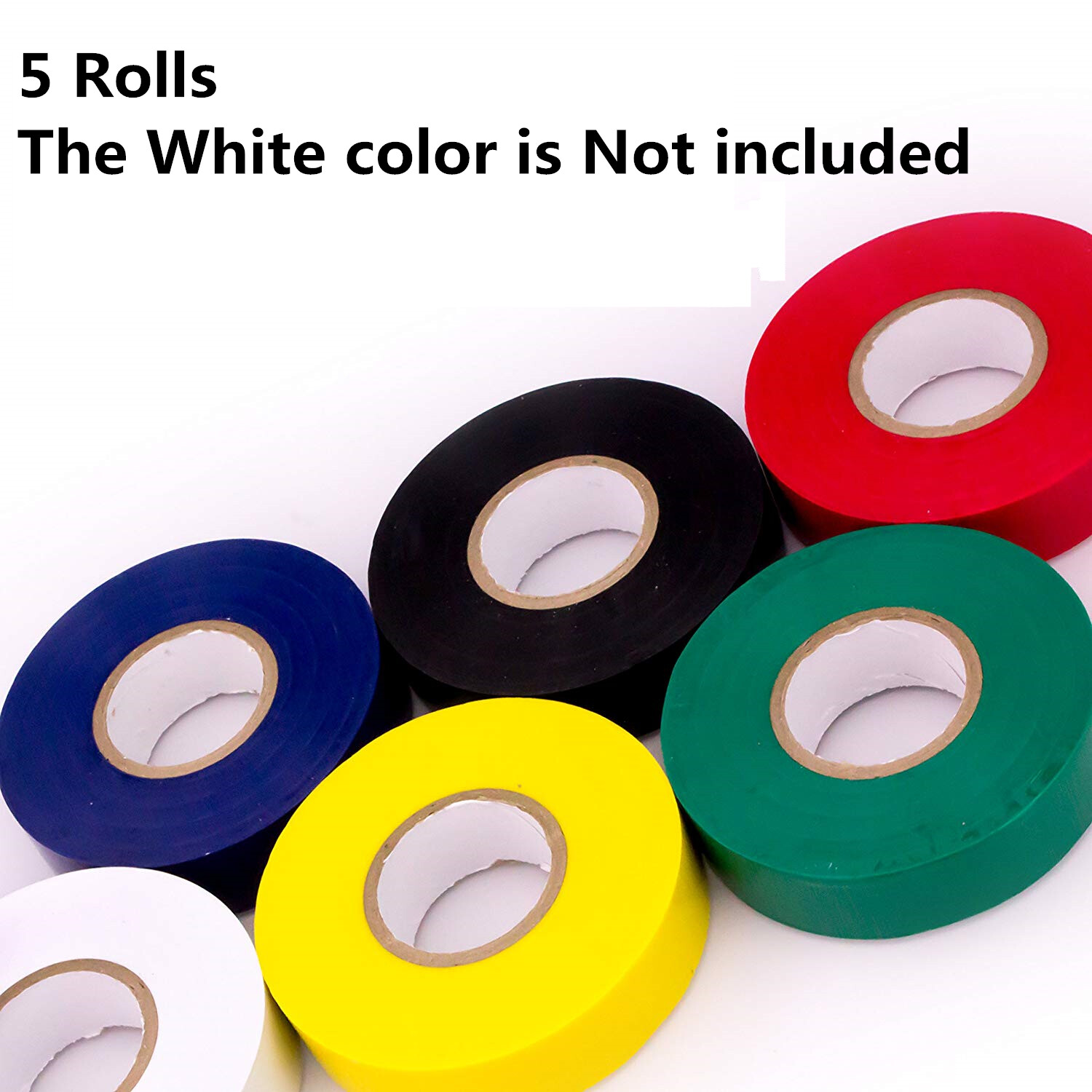 Multi Colored Electrical Tape 0.7" Wide 32 Feet 10 Meters Per roll USA ...