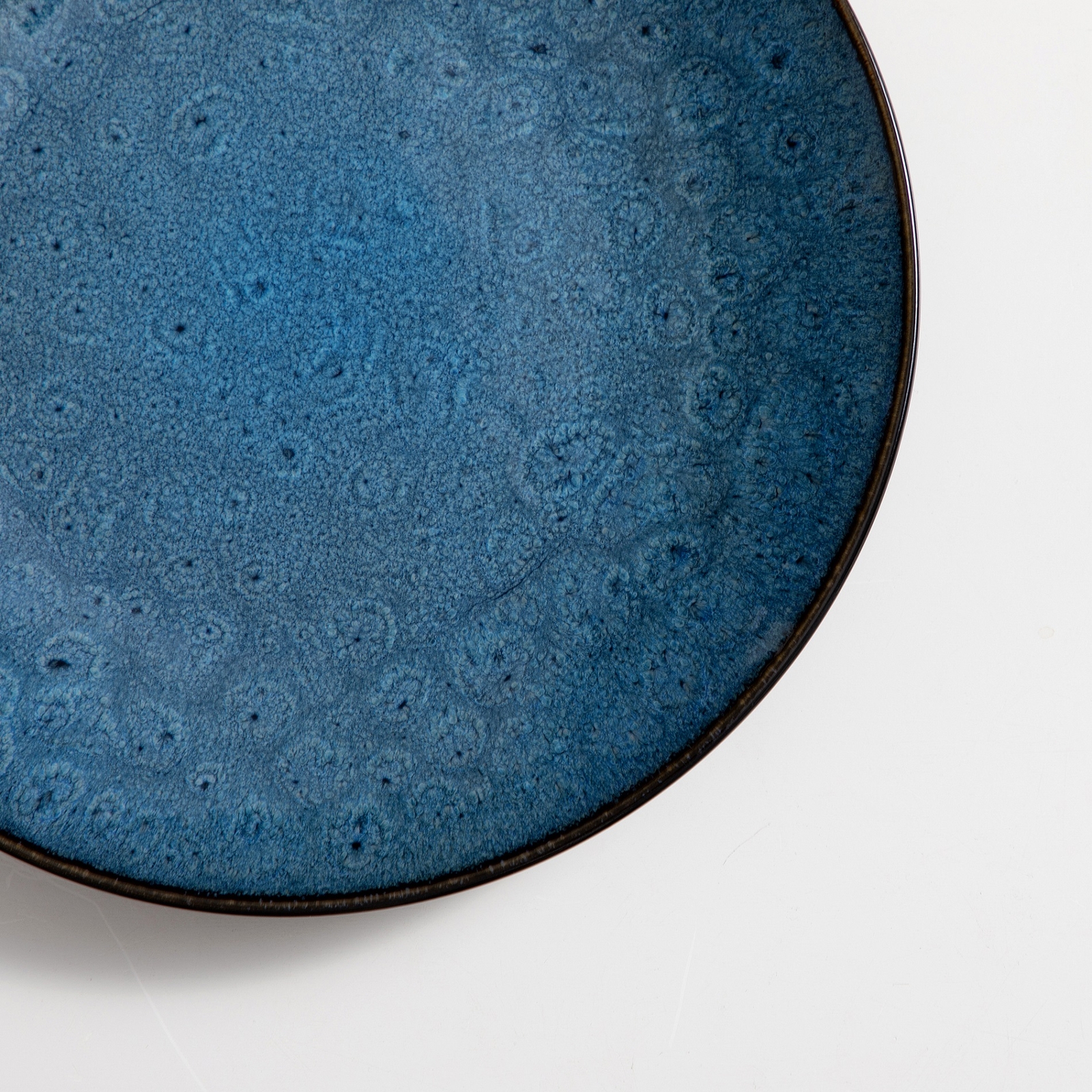 vancasso BUBBLE Dinner Set Kiln Glaze Blue Stoneware Dinner Service ...