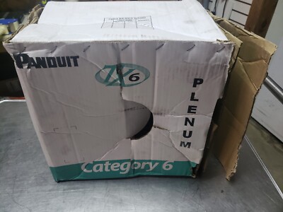 PANDUIT PUP6C04WH-W COPPER CABLE CAT 6 PLENUM WHITE NIB | eBay