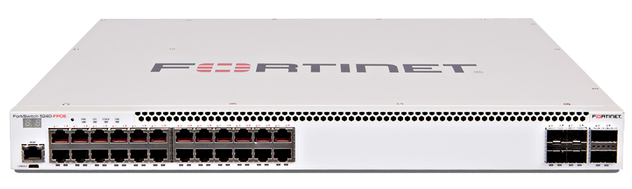 Fortinet FortiSwitch Switch 24-Ports Managed Rack Mountable P/N FS-524D ...