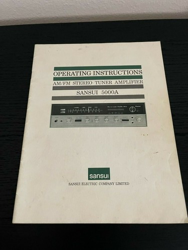 SANSUI 5000A Operating Instructions (original) | eBay
