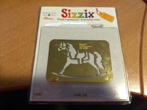 SIZZIX EMBOSSING FOLDER FOR SCRAPBOOKING ROCKING HORSE NEW 9X6.5 CM | eBay