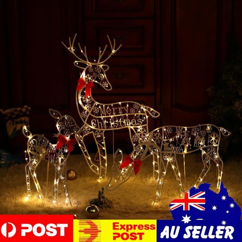 Luminous Reindeer Ornament with LED String Light Merry Christmas IP65 ...