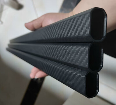 1pcs 50/60cm 3K Carbon Fiber Octagonal Square Carbon Tube Oval Tube 25 ...
